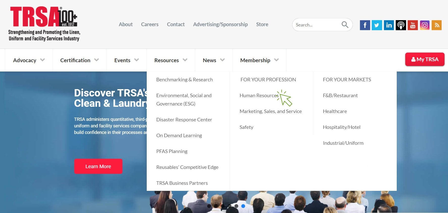 New Department: TRSA Web Resources, Starting With HR – Textile Rental ...
